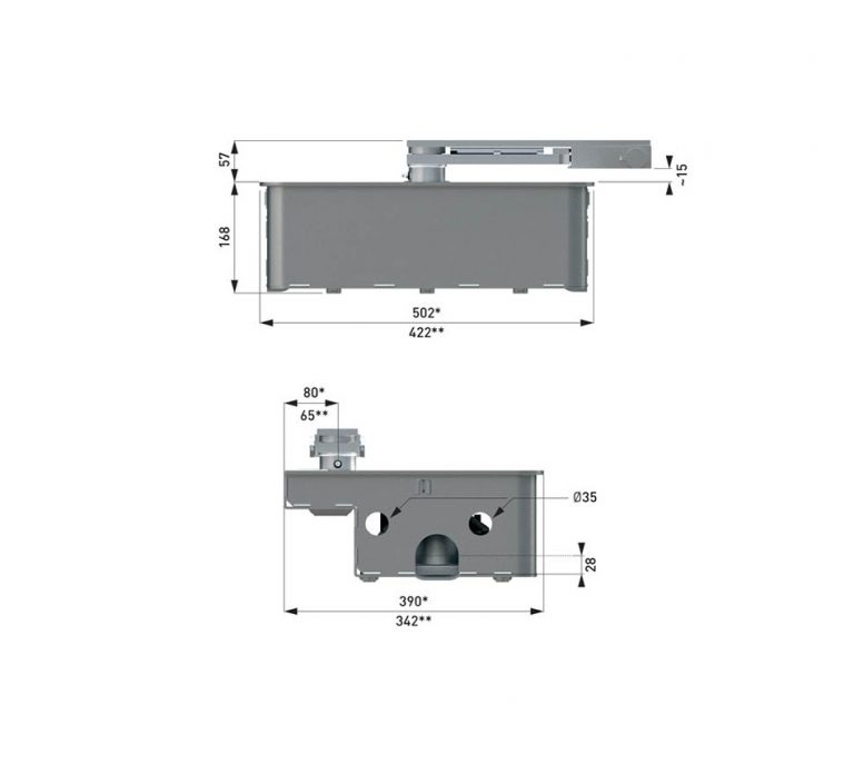 Ditec Cubic 6 Underground Gate Opener (Actuator) - Insight Automation