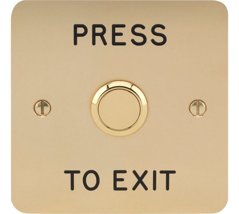 Push to Exit Vandal Resistant Button - Double Pole - Insight Automation
