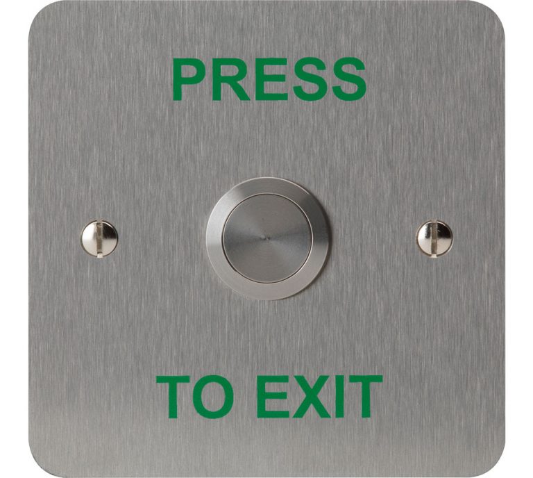 Push to Exit Vandal Resistant Button - Double Pole - Insight Automation