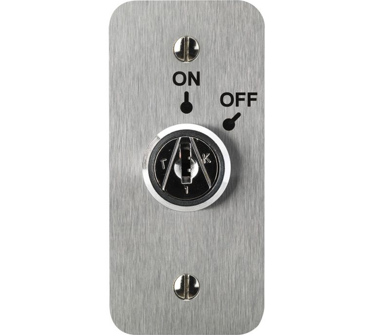 Momentary 2 position Key-Switch - Double Pole - Jamb - Insight Automation