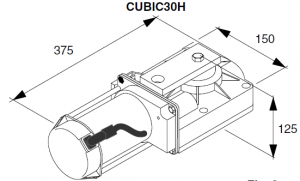 Ditec Cubic 30H Underground Gate Opener (Actuator) - Insight Automation